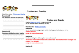 3rd Grade Science Motion and Friction 3.PS2.2 Activities | Made By Teachers