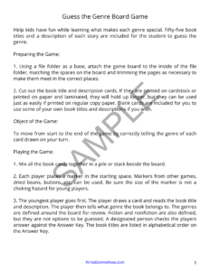Guess the Genre Board Game | Made By Teachers