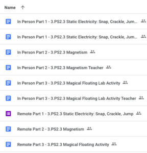 3rd Grade Science Magnetic/Electric Interactions 3.PS2.3 Activities ...