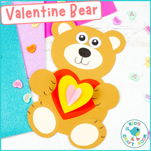 Valentine Bear Craft | Made By Teachers