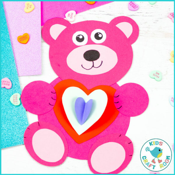 Valentine Bear Craft | Made By Teachers