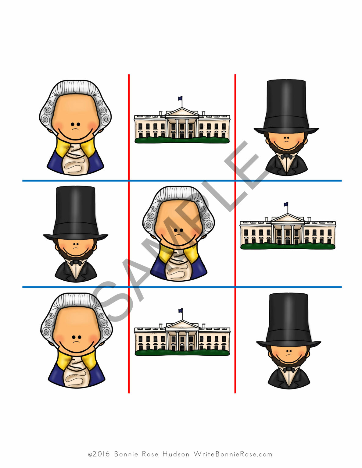 February Holiday Matching Tic Tac Toe and Trivia Tic Tac Toe | Made By ...