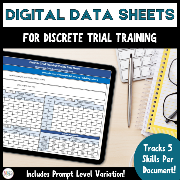 Digital Discrete Trial Training Data Sheets for ABA Therapy (Google ...