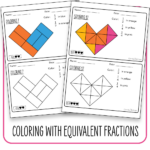 Valentine's Day Math Activity Coloring Fractions Heart Math Centers ...