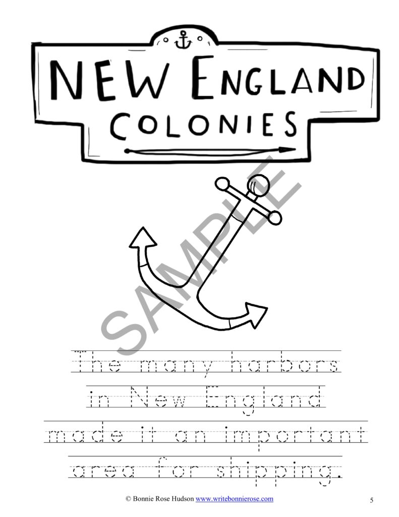 Life in the Thirteen U.S. Colonies Coloring Book-Level B | Made By Teachers