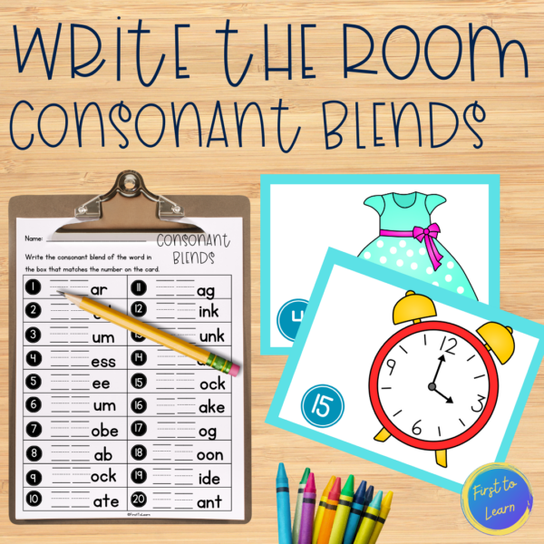 Write the Room Consonant Blends (l-blends, r-blends, s-blends) First ...