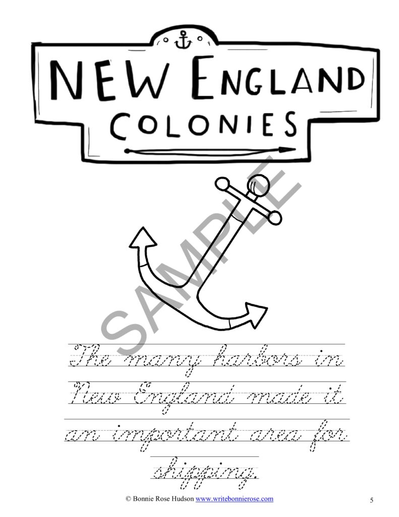 Life in the Thirteen U.S. Colonies Coloring Book-Level C | Made By Teachers