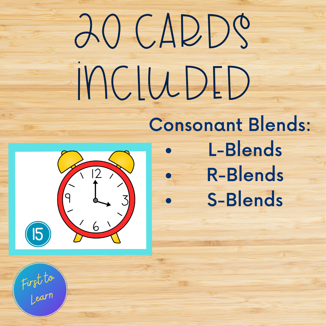 Write the Room Consonant Blends (l-blends, r-blends, s-blends) First ...