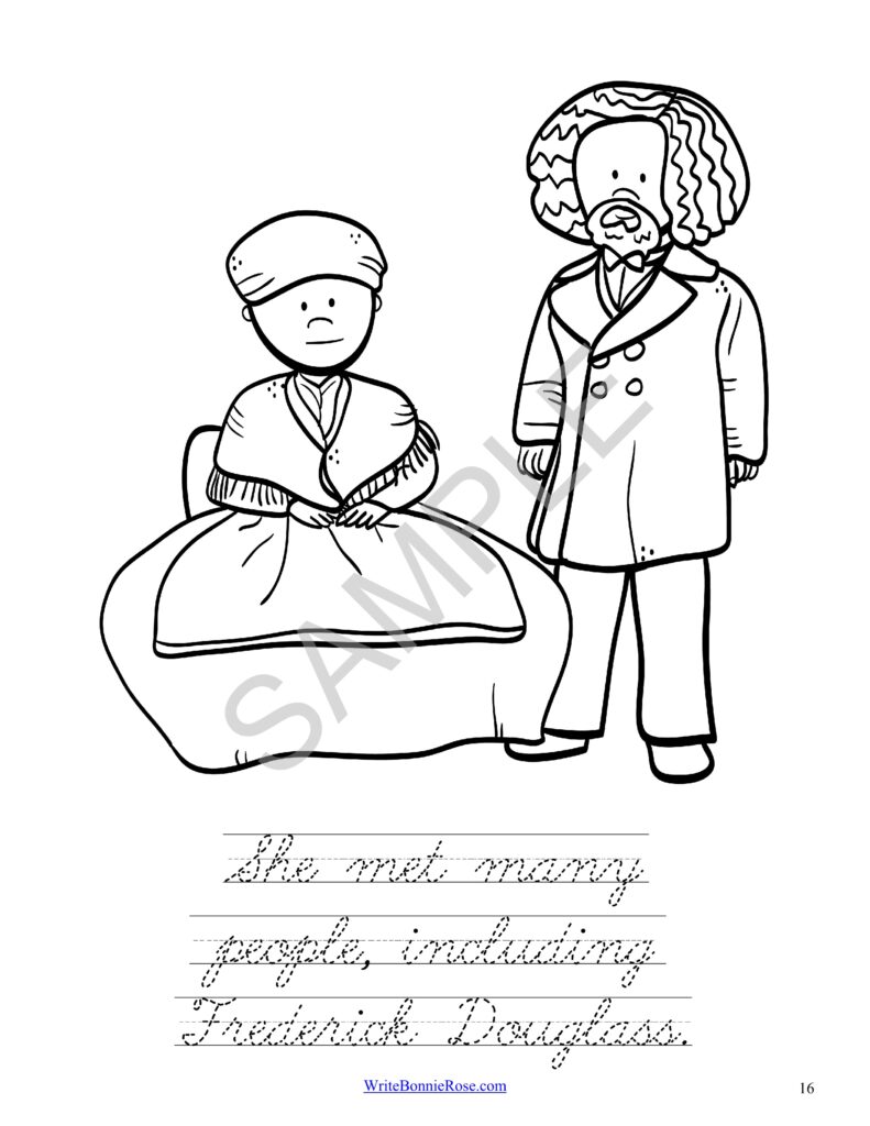 Life of Harriet Tubman Coloring Book-Level C | Made By Teachers