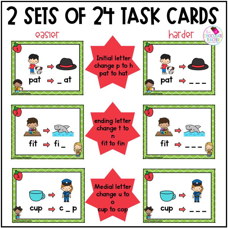 Phoneme Letter Substitution - CVC Words - Write the Room | Made By Teachers