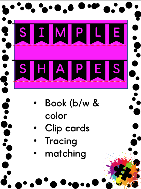 Simple Shapes Print and Go! | Made By Teachers