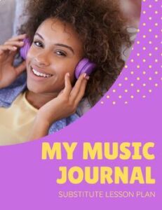 My Music Journal - Spanish Substitute Lesson Plan for Novice Students ...