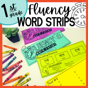 1st Grade Fluency Word Decoding Strips Phonics Activity for Reading ...