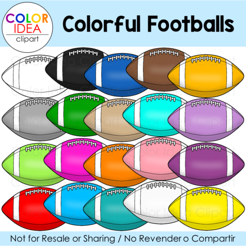 Colorful Footballs | Made By Teachers