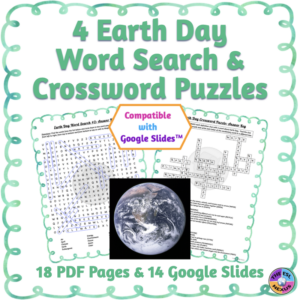 Earth Day Word Search and Crossword Puzzles | Made By Teachers