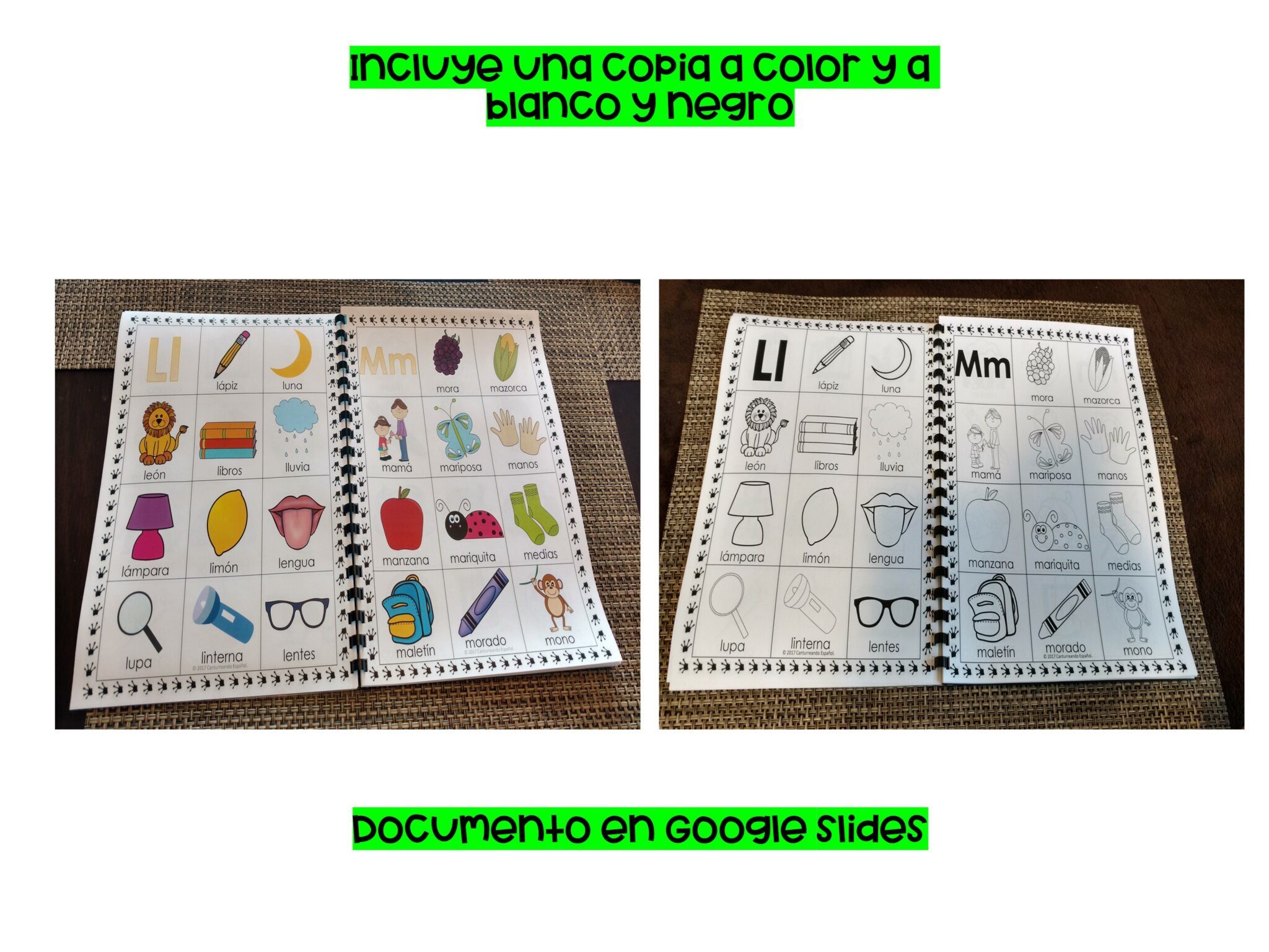 Picture Dictionary in Spanish | Diccionario Ilustrado | Vocabulario en ...