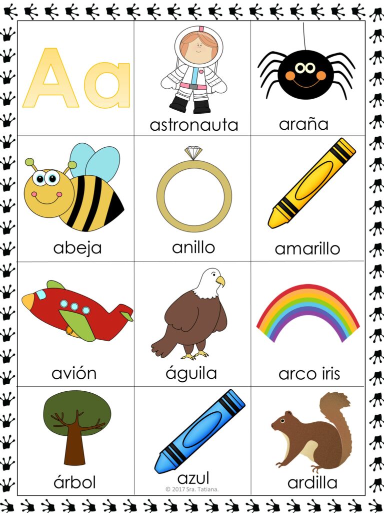 Picture Dictionary in Spanish | Diccionario Ilustrado | Vocabulario en ...