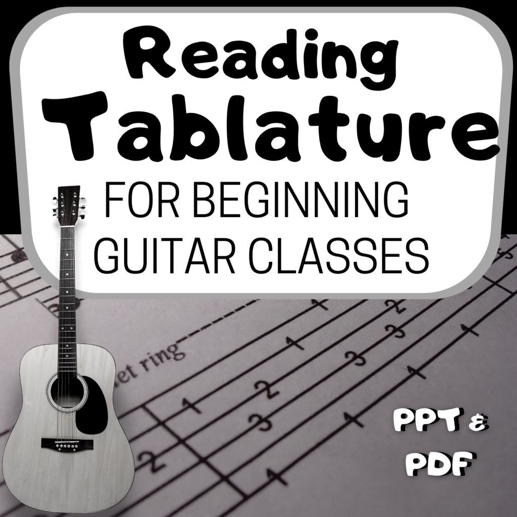 READING TABLATURE for Beginning Guitar Classes | Made By Teachers