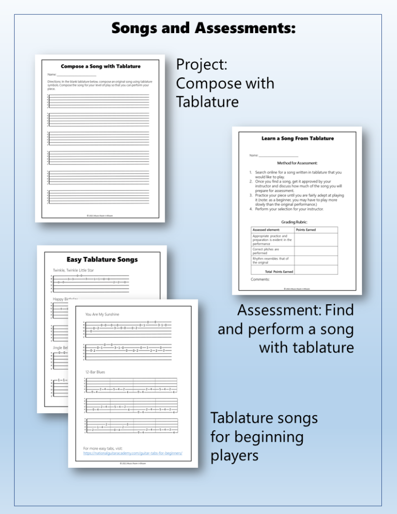 READING TABLATURE for Beginning Guitar Classes | Made By Teachers