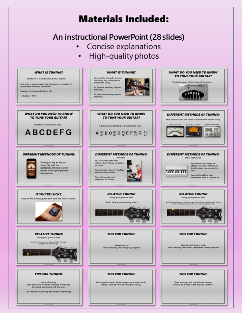 GUITAR TUNING for beginning guitar classes | Made By Teachers