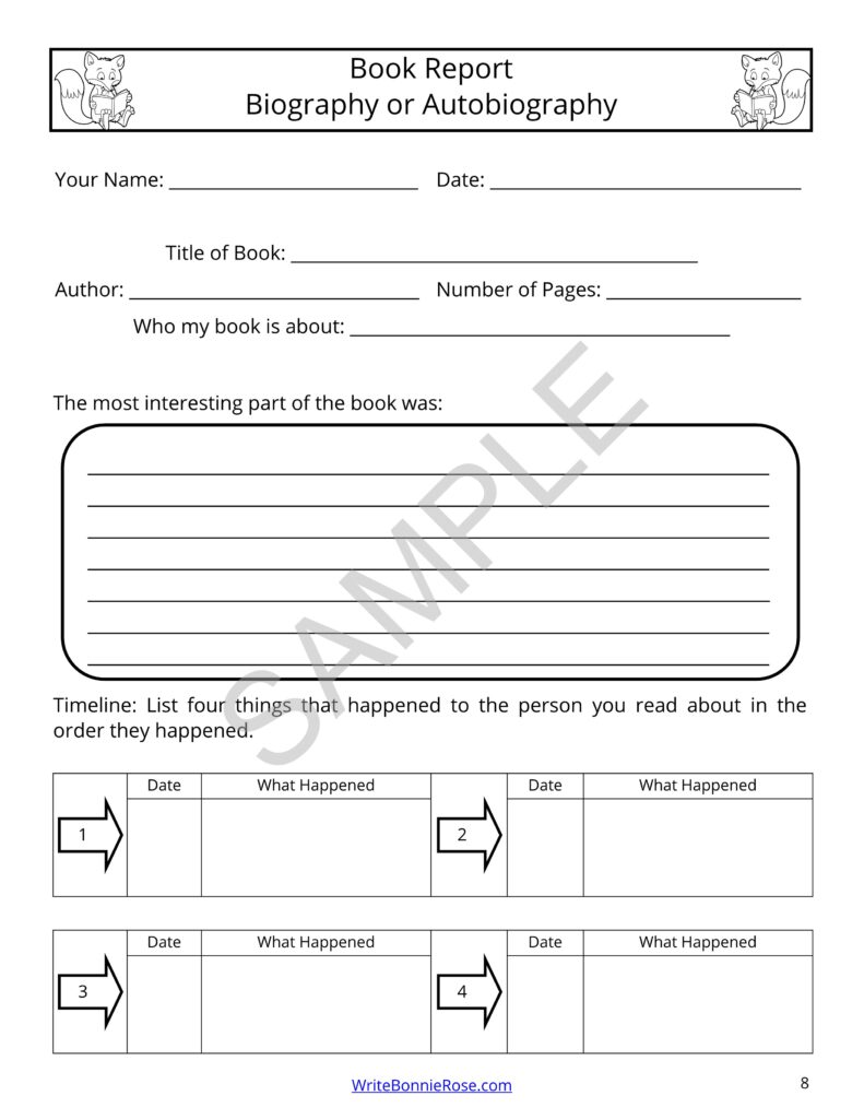 Book Report Forms | Made By Teachers