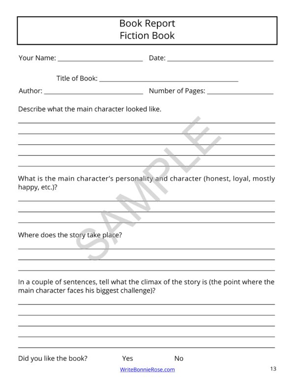 Book Report Forms | Made By Teachers