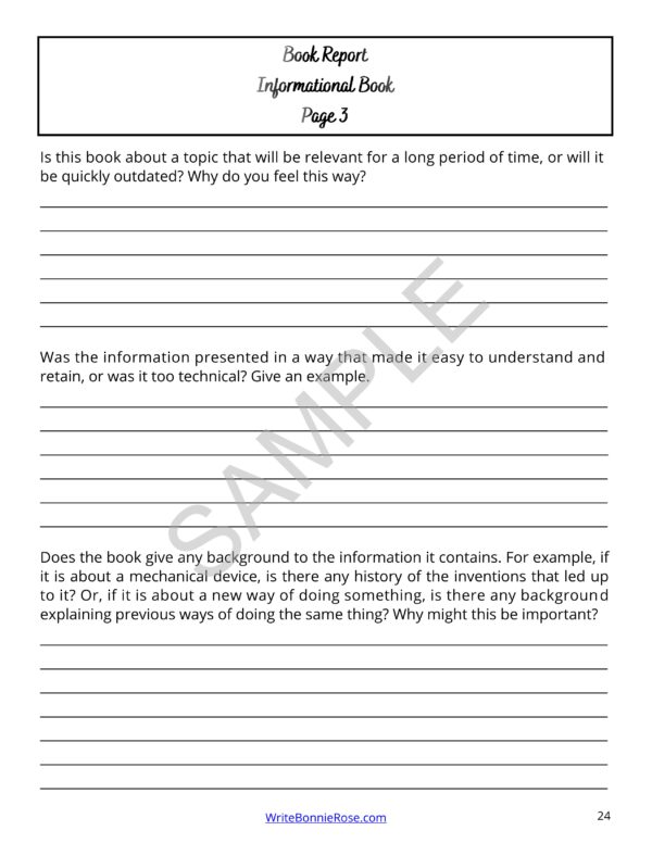 Book Report Forms | Made By Teachers