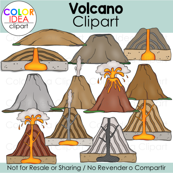 Volcano Clipart | Made By Teachers