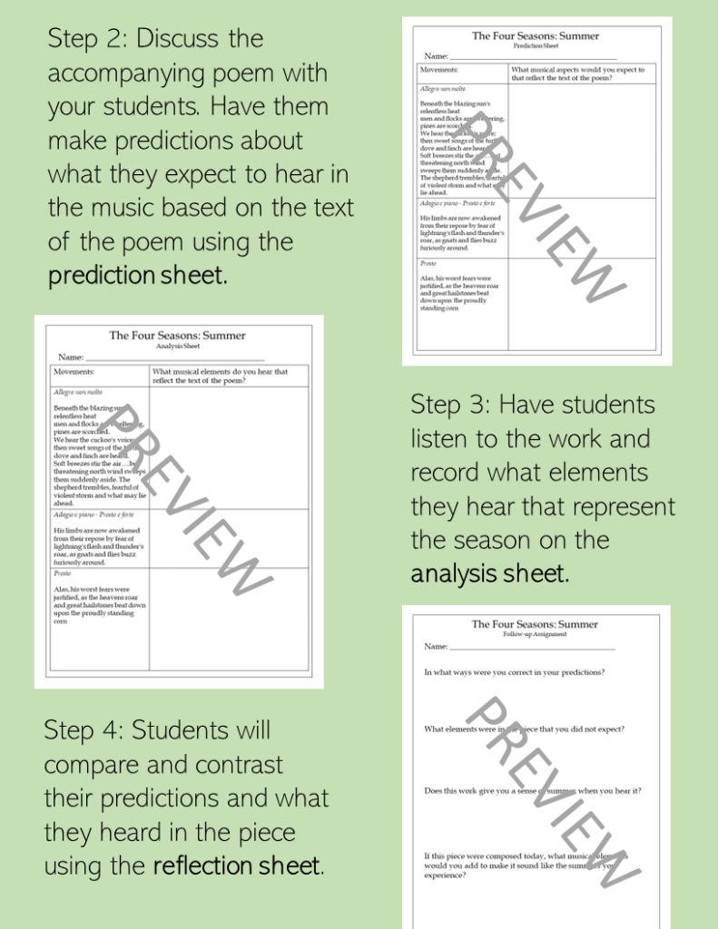 VIVALDI'S FOUR SEASONS SUMMER a Middle School Music Lesson | Made By ...