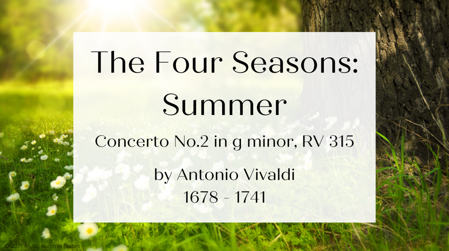 BUNDLE of VIVALDI'S FOUR SEASONS a Middle School Music Unit | Made By ...