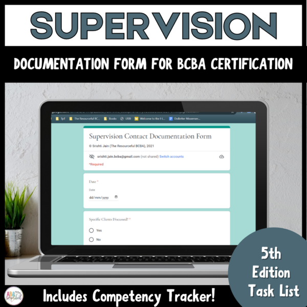 Supervision Documentation Form and Competency Tracker | 5th Edition ...
