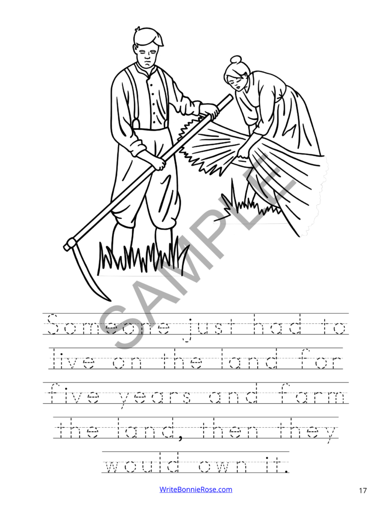 Story of Life on the Prairie Coloring Book-Level B | Made By Teachers