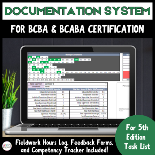 BCBA, BCaBA Experience Tracker Bundle | 5th Edition Task List | Made By ...