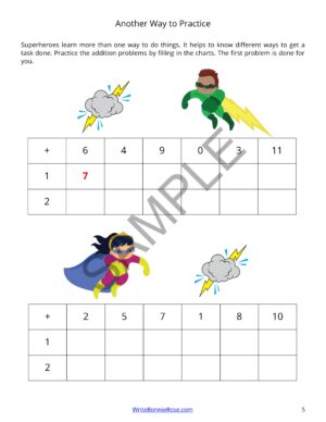 Addition Practice with Superheroes | Made By Teachers