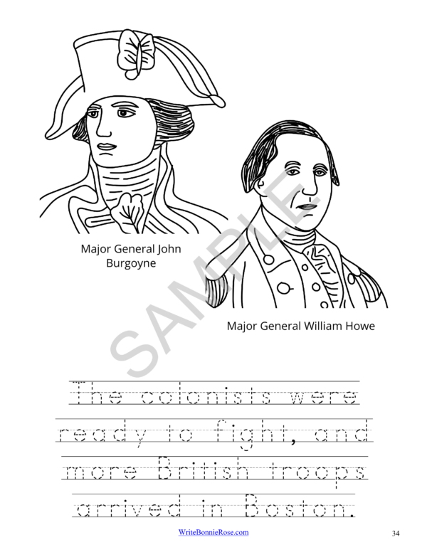 Story of the American Revolution Coloring Book-Level B | Made By Teachers