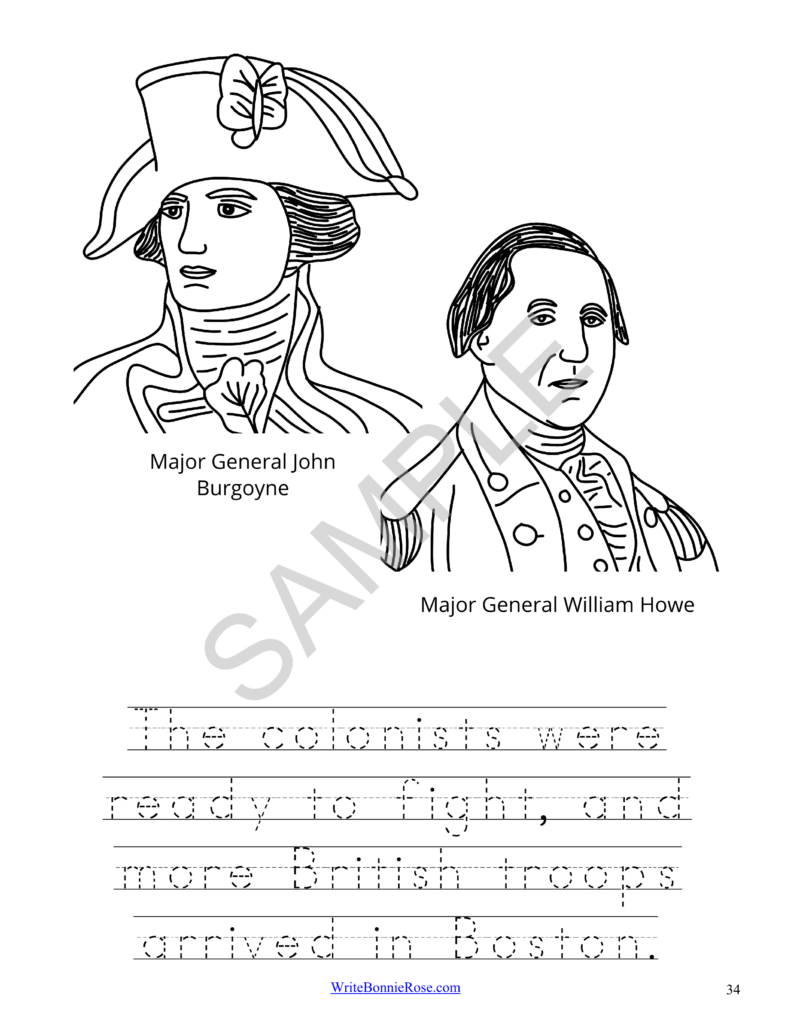 Story of the American Revolution Coloring Book-Level B | Made By Teachers