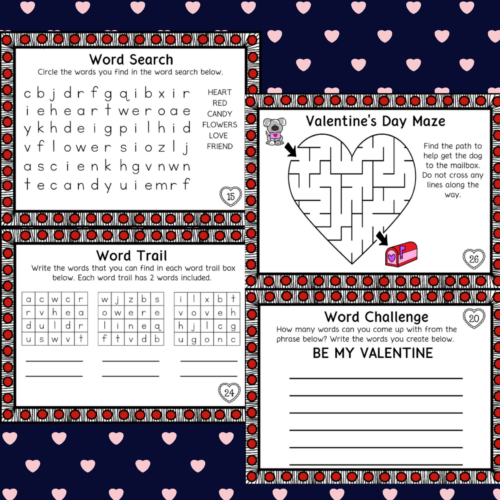 Valentine's Day Cryptogram and Word Puzzle Task Cards | Made By Teachers