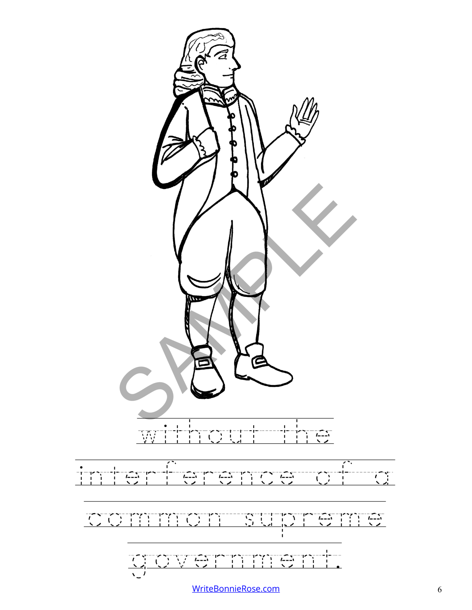 Story of the U.S. Constitution and Bill of Rights Coloring Book-Level B ...