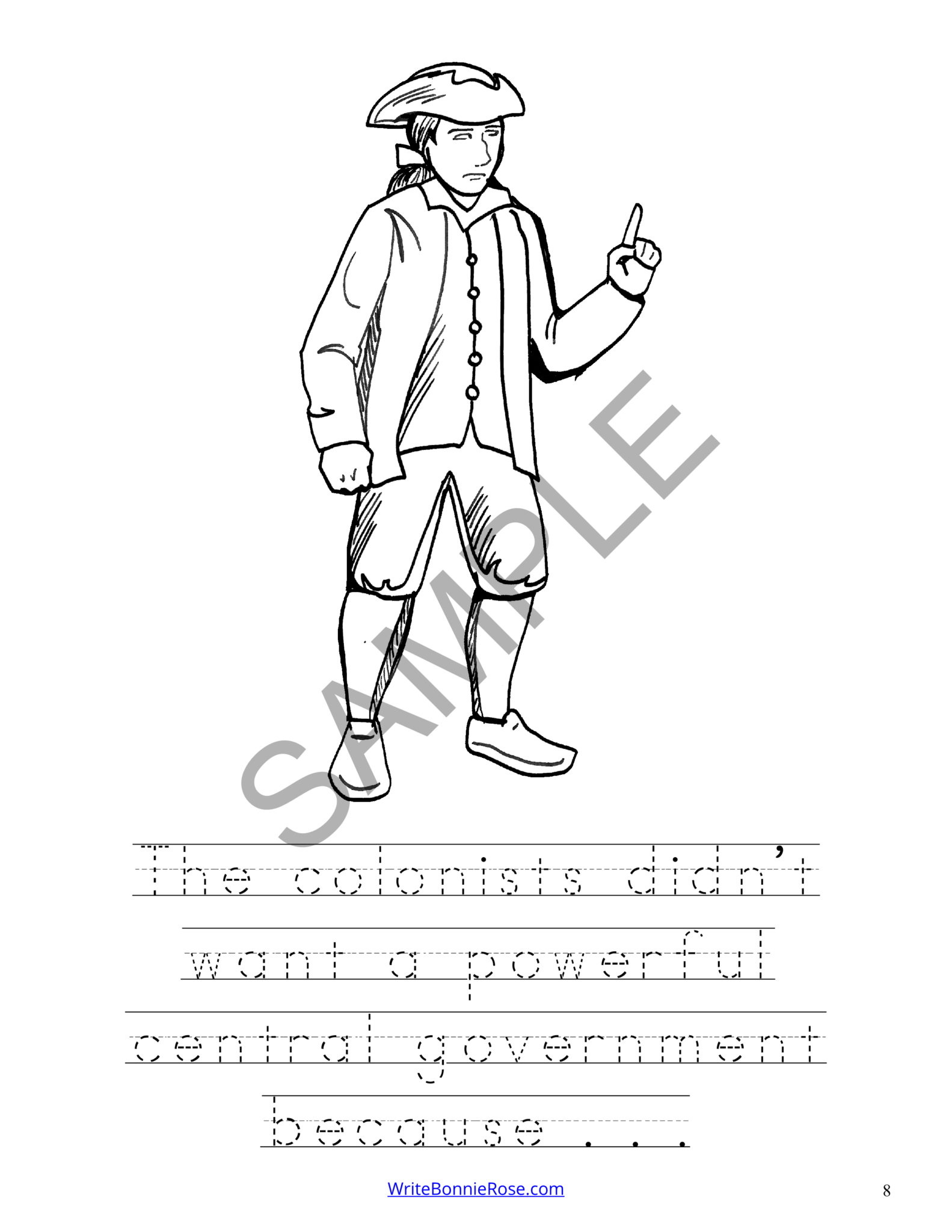 Story of the U.S. Constitution and Bill of Rights Coloring Book-Level B ...