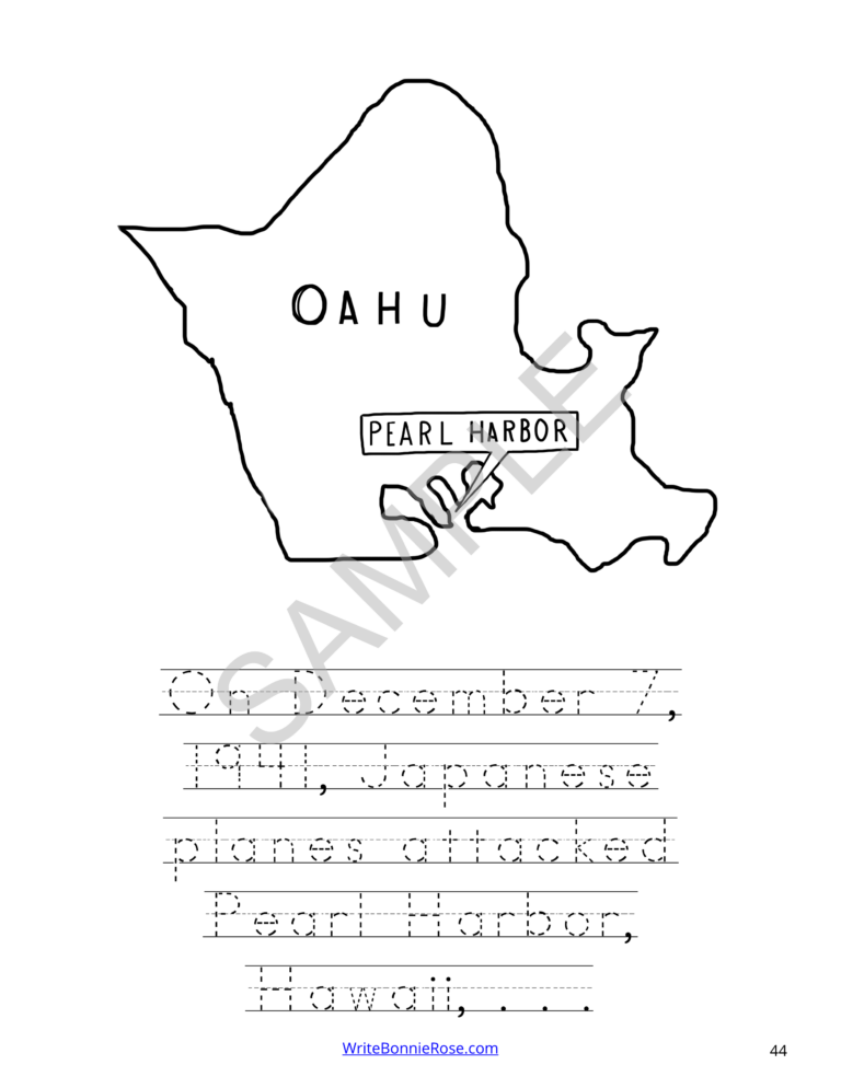 Story of World War II Coloring Book-Level B | Made By Teachers