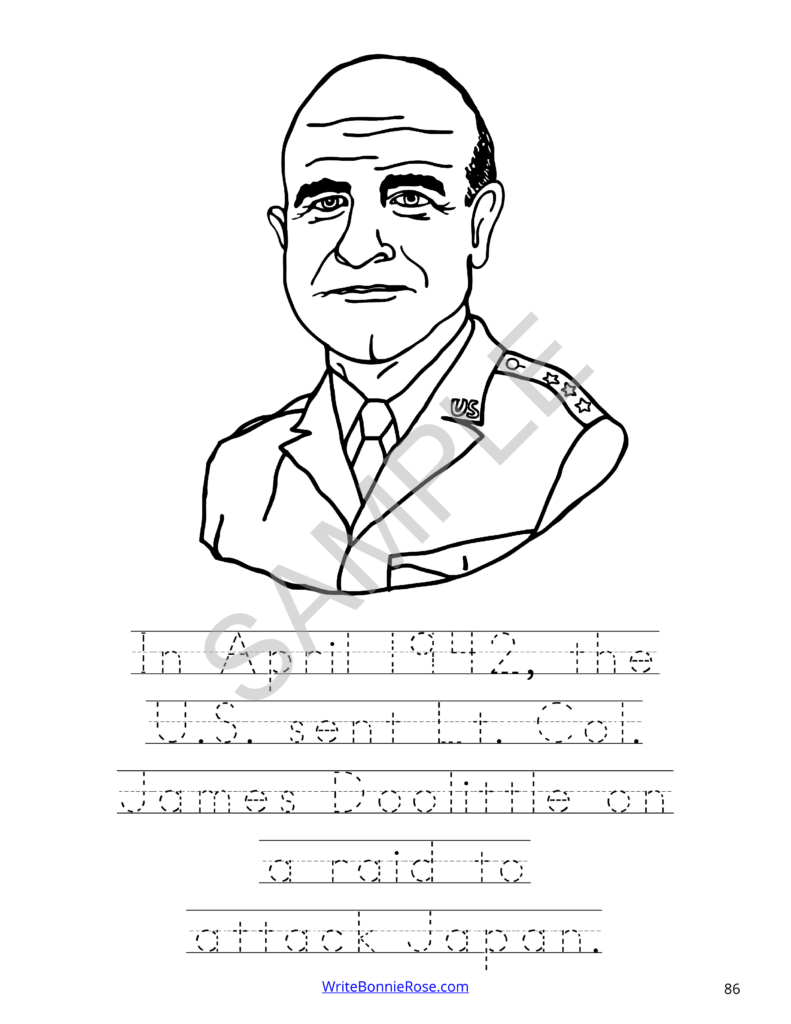 Story of World War II Coloring Book-Level B | Made By Teachers