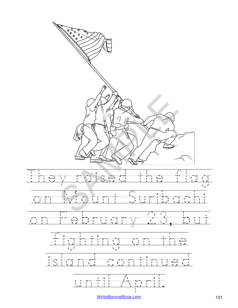 Story of World War II Coloring Book-Level B | Made By Teachers