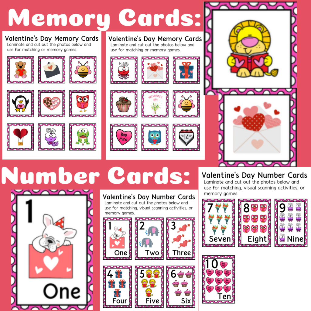 Valentine's Day Memory and Game Cards | Made By Teachers