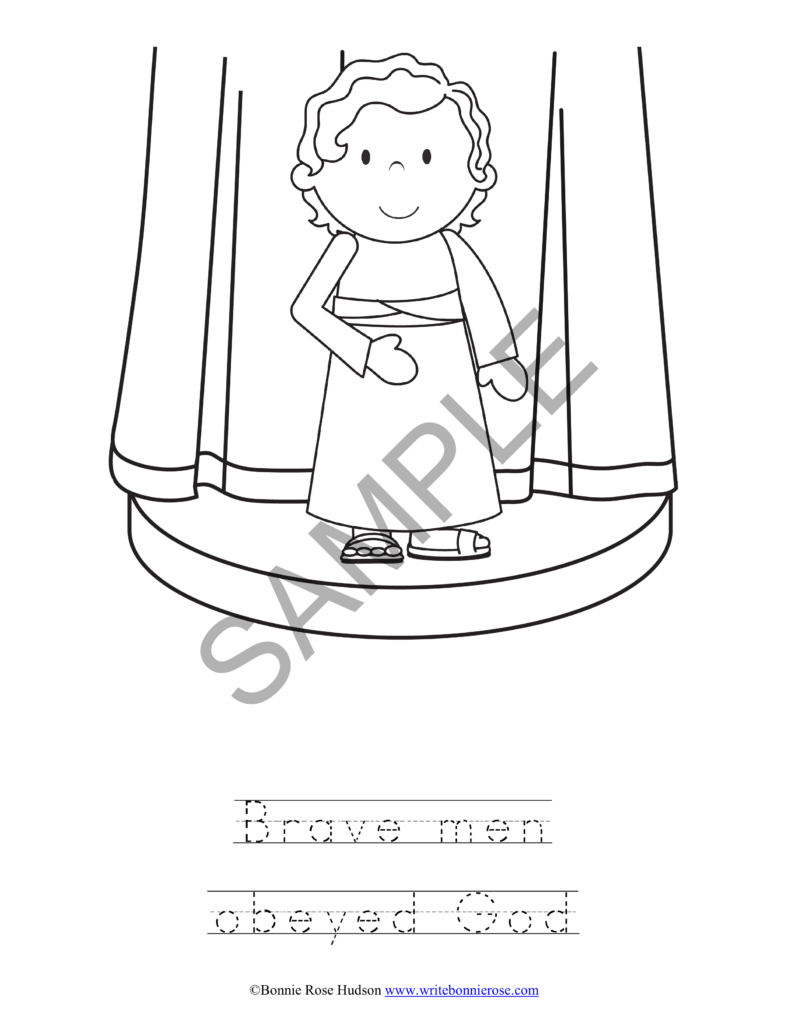 Stories From the Old Testament Coloring Book-Level A | Made By Teachers