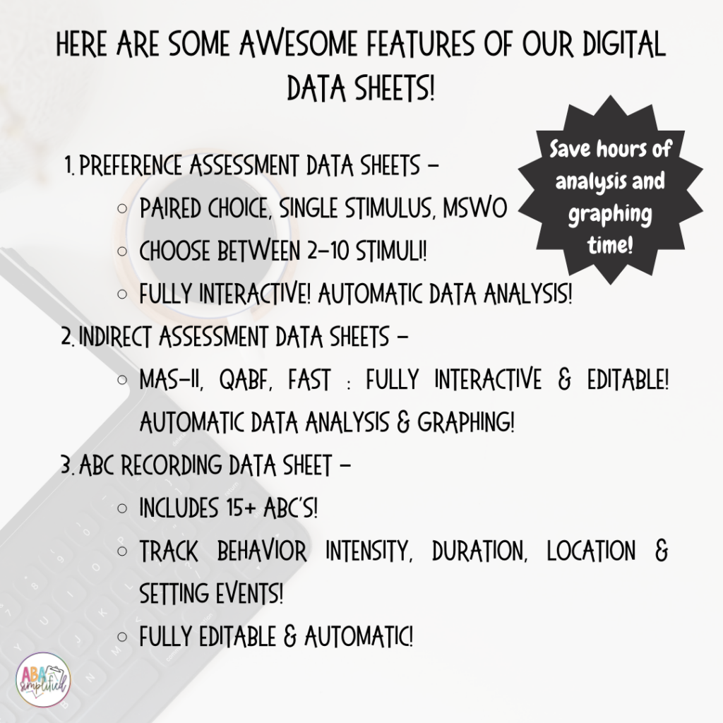 Digital Data Sheets - ABA Therapy Starter Bundle | Made By Teachers
