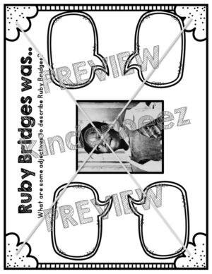 Ruby Bridges Craft Kindergarten, Black History Month Kindergarten ...