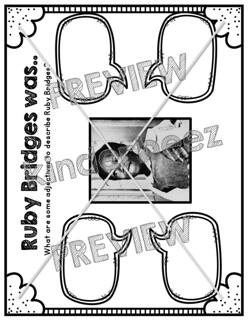 Ruby Bridges Craft Kindergarten, Black History Month Kindergarten ...