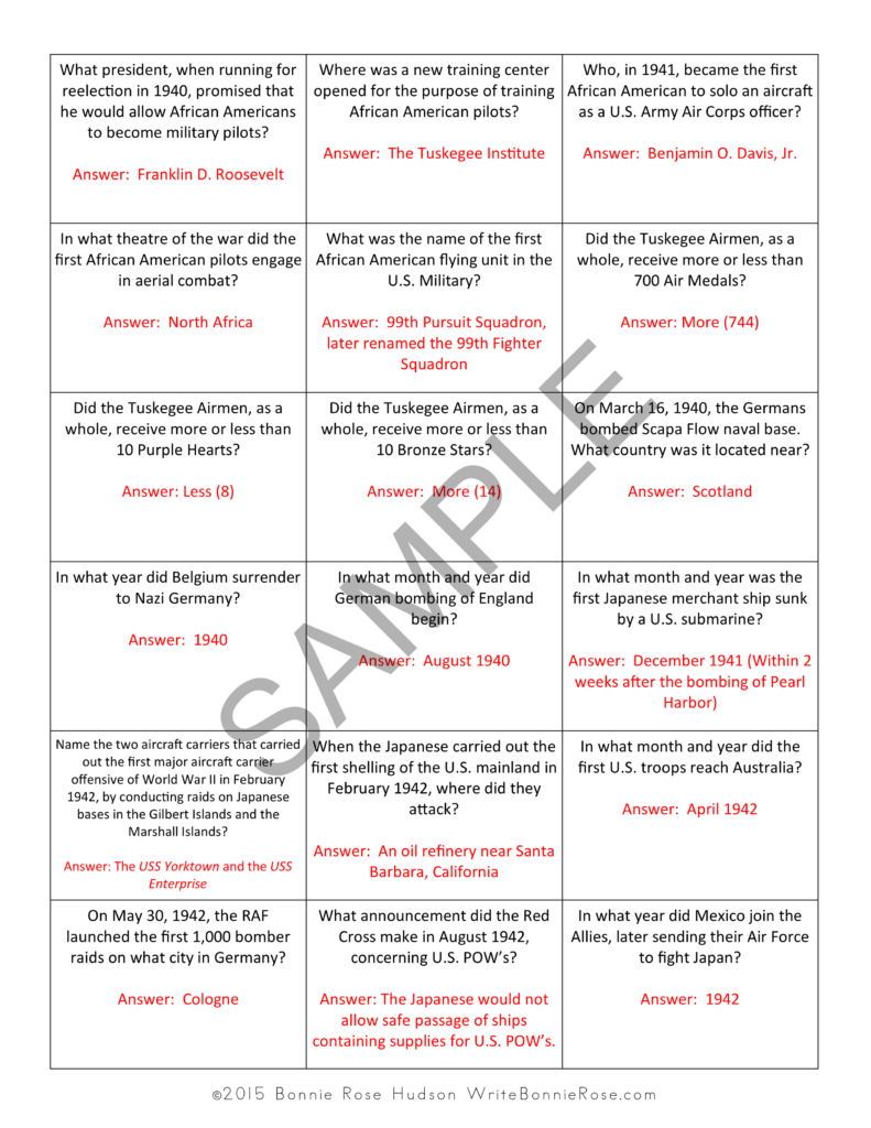 World War II: Recon Leader Board Game Additional Questions Pack 1 ...