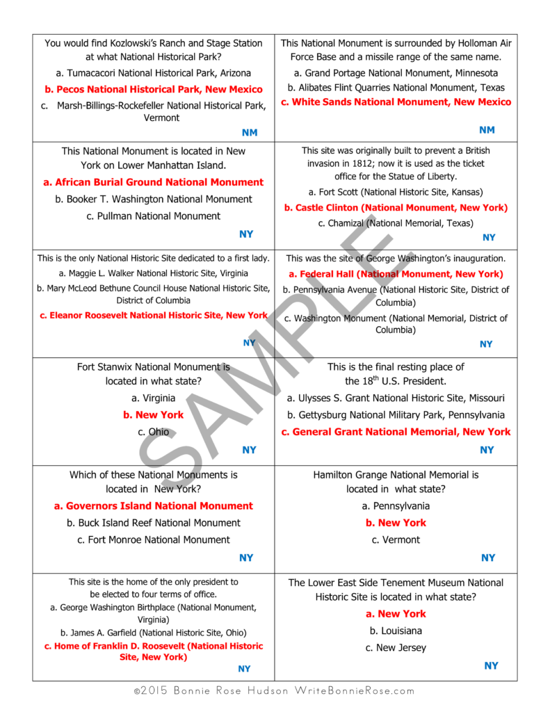 U.S. National Parks & Historic Places Board Game | Made By Teachers