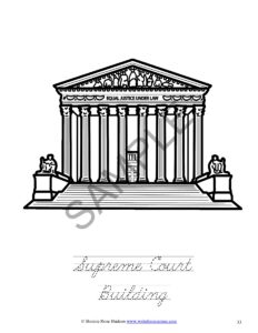 U.S. Landmarks and Monuments Coloring Book with Cursive Copywork | Made ...